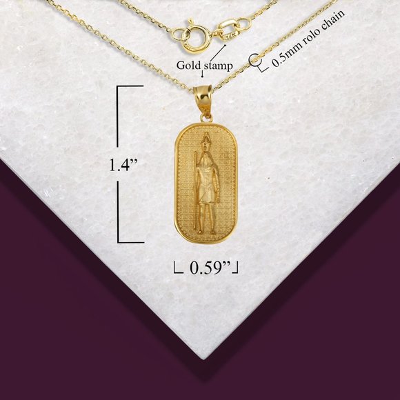 Element Shine | Jewelry | K Solid Gold Egyptian Osiris God Of Death ...